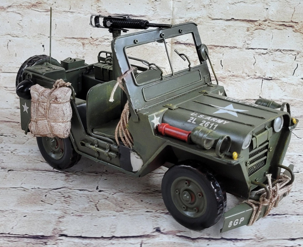 European Bronze Finery Holl 1940 Willys Quad Overland Jeep Metal Hand