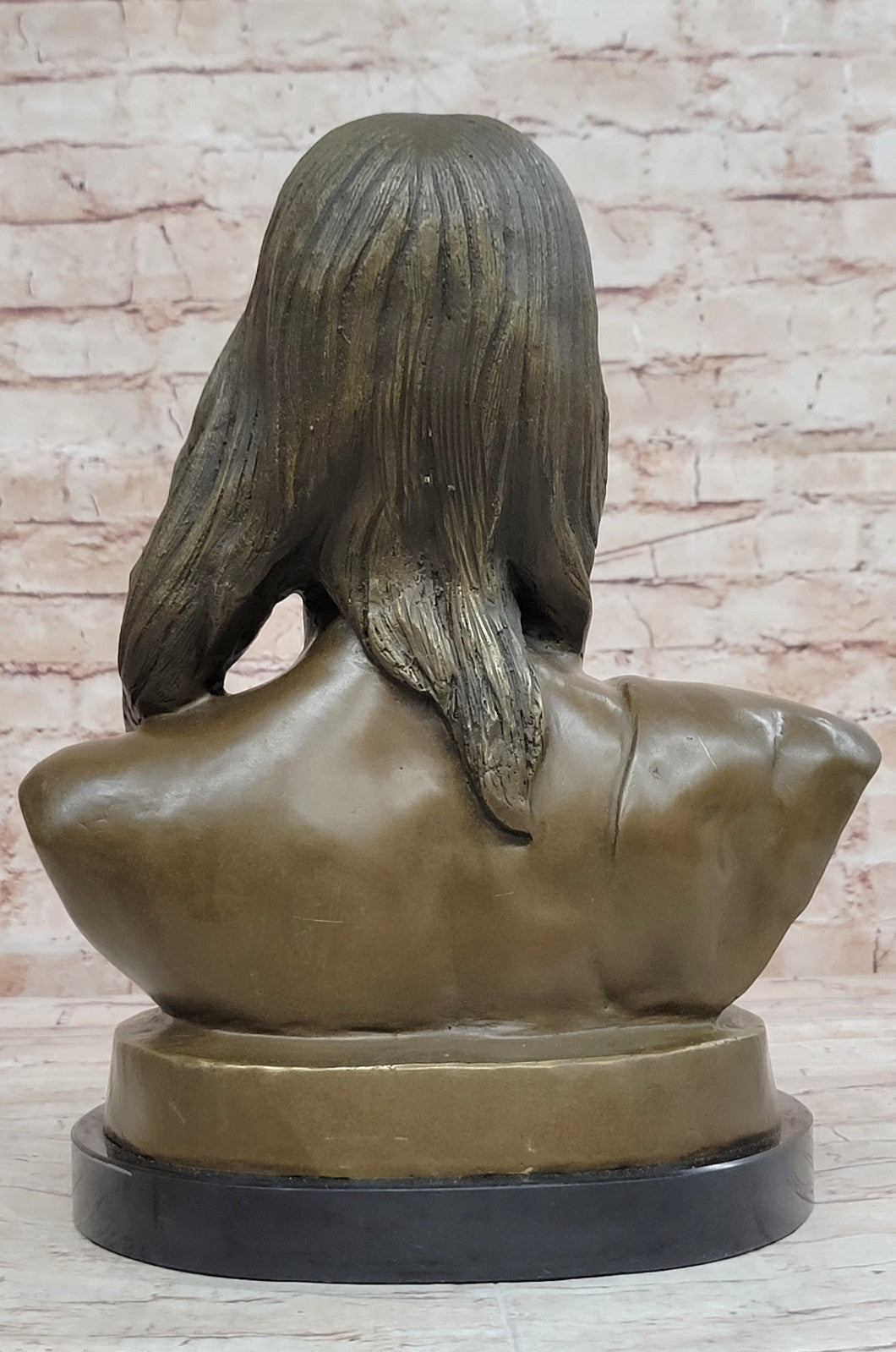 Authentic Milo Native American Chief Warrior Bronze Bust Sculpture Sal