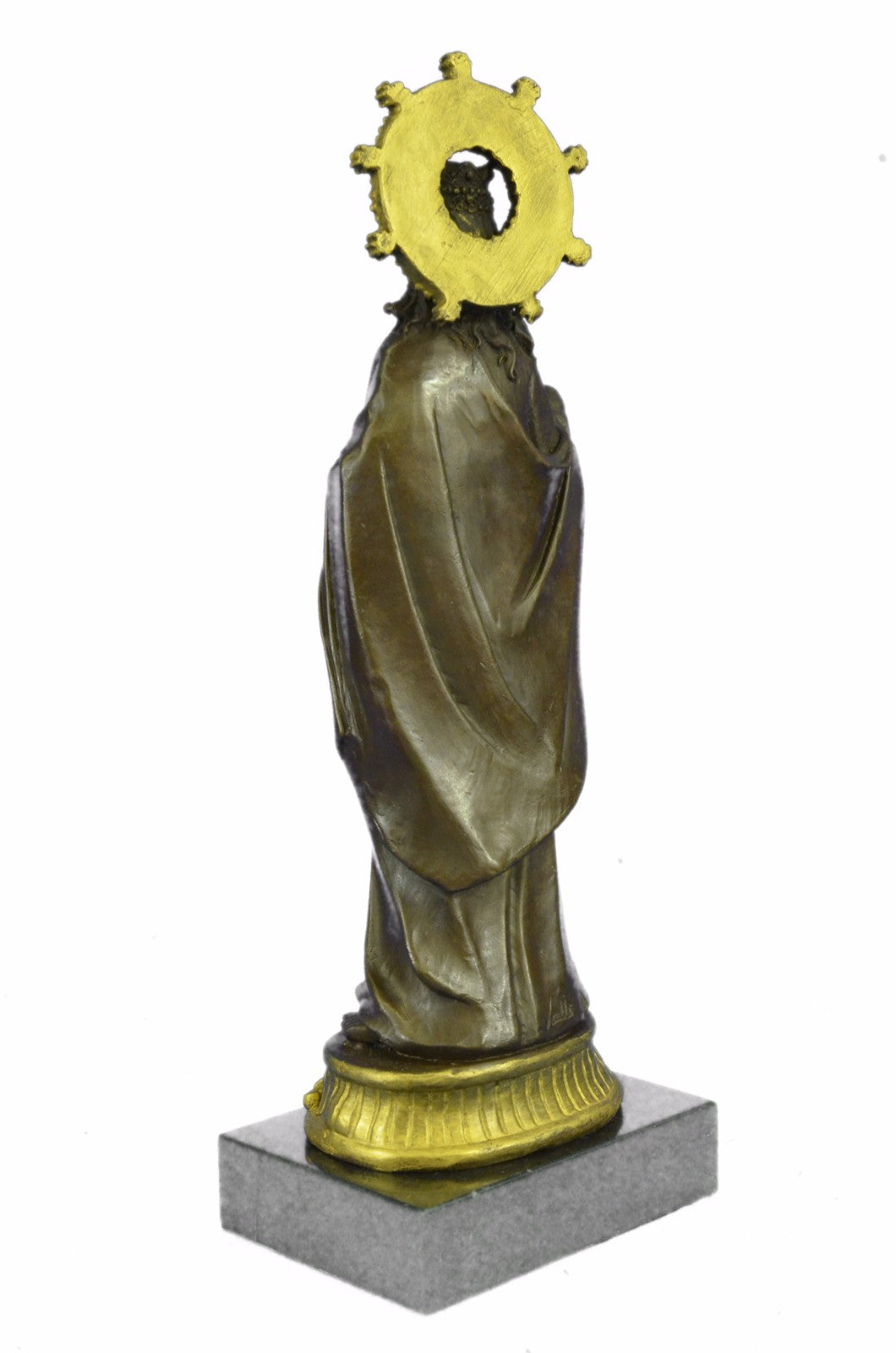 Saint Barbara - Crown, Chalice, Sword, Tower Catholic Bronze Sculpture